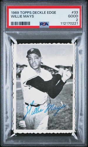 1969 TOPPS DECKLE EDGE #33 WILLIE MAYS PSA 2 | eBay