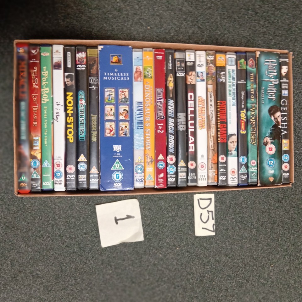 LARGE DVD 200+ JOB LOT / BUNDLE Large Mixed Genre Collection Family ...