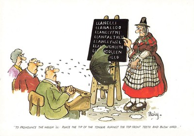 Postcard Comic Pronounce the Welsh LL Artist Signed Besley | eBay