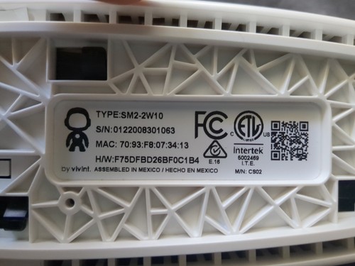 Vivint SM2-2W10 Smart Drive 4-Channel Wireless 1TB DVR (No Power Cord ...