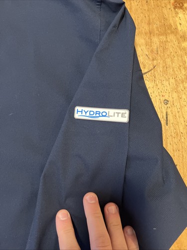 FootJoy DryJoys Hydrolite X Golf Rain Jacket Men Large Navy Full Zip ...