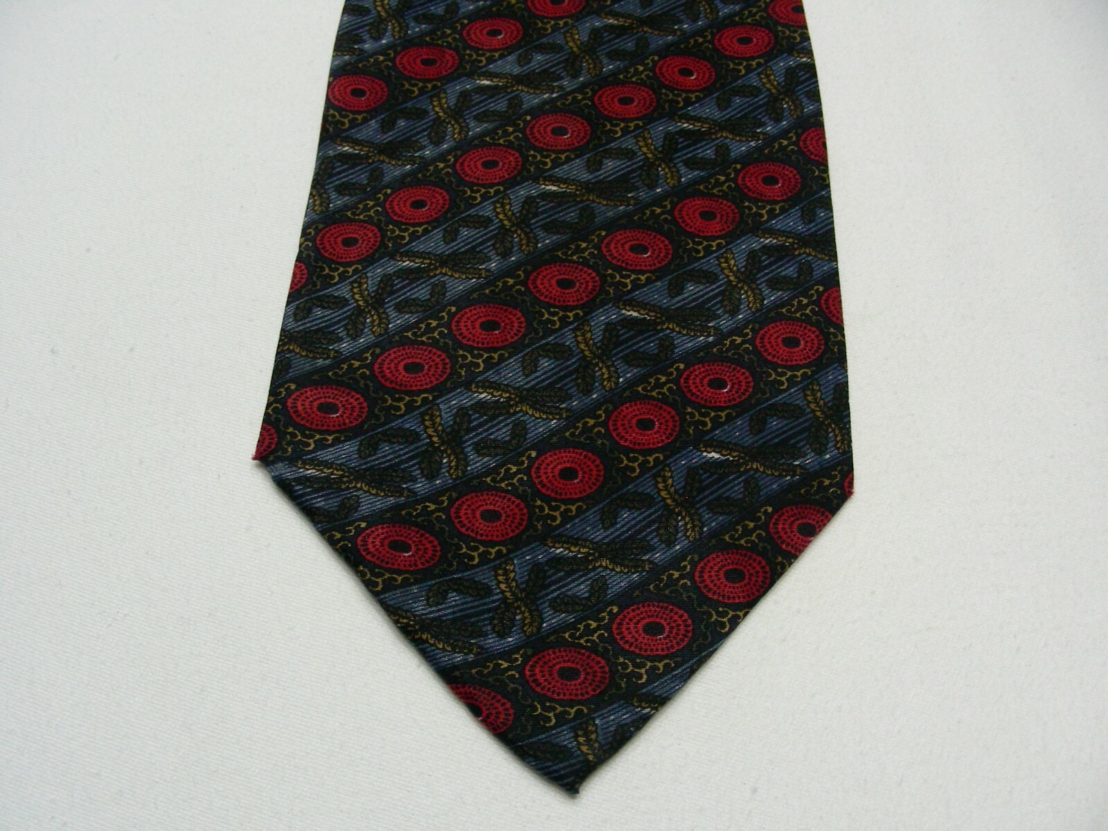 RON CHERESKIN - Geometric Striped - LONG 61" - 100% SILK NECK TIE! | eBay