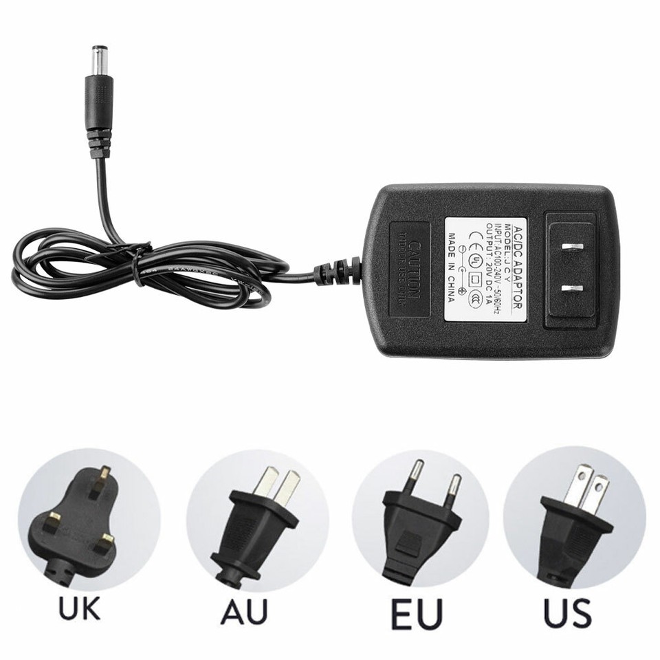AC110 220V Power Supply Adapter Transformer LED Strip 1A DC 20V EU/US ...