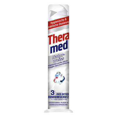 Theramed NATURAL WHITE toothpaste -Made in Germany-100ml-FREE SHIPPING ...