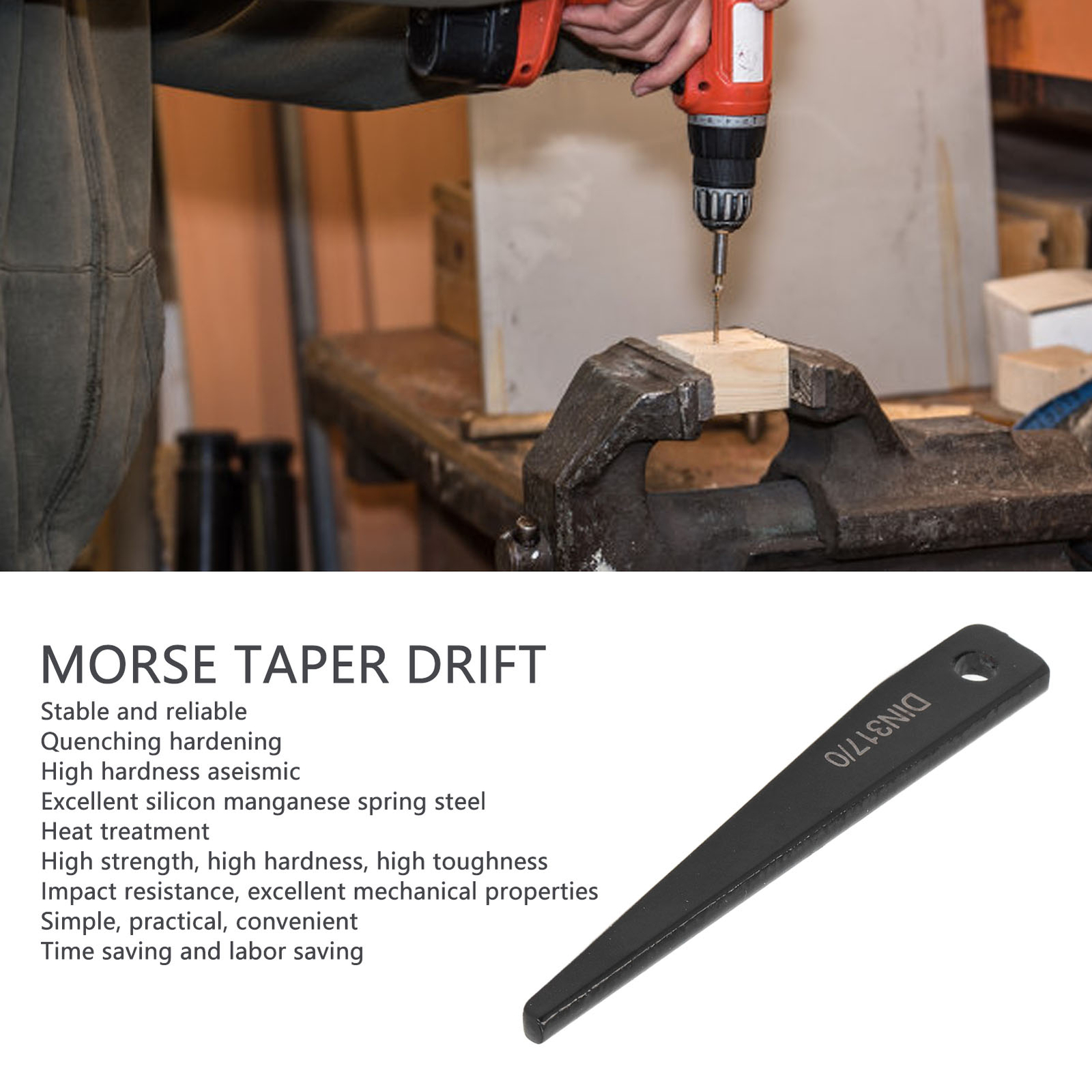 Morse Taper Drift Key Remove Shank Drill Chuck Metalworking Supplies ...