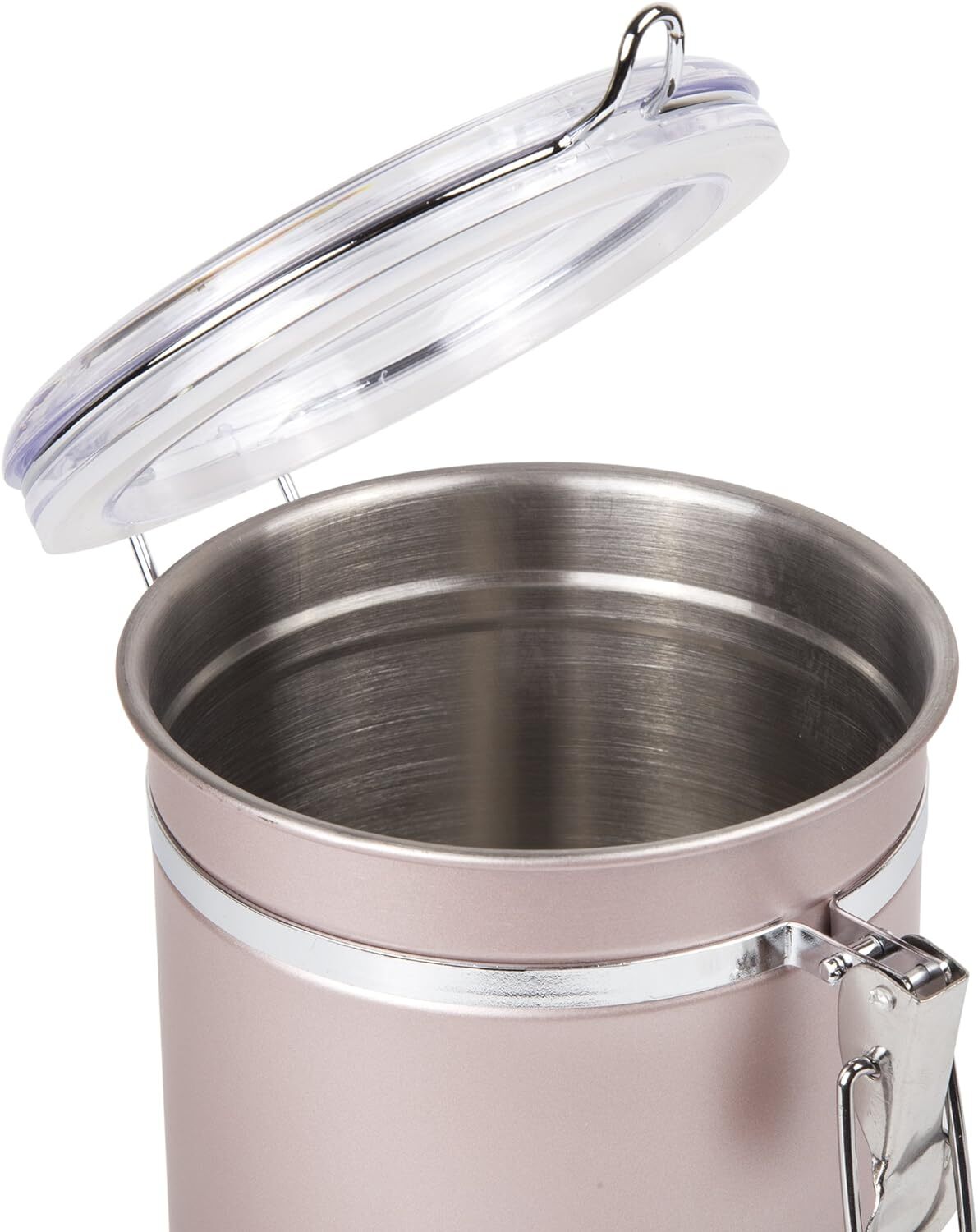 Home Stainless Steel Storage Jar Canister with Airtight Lid - Set of 4 ...