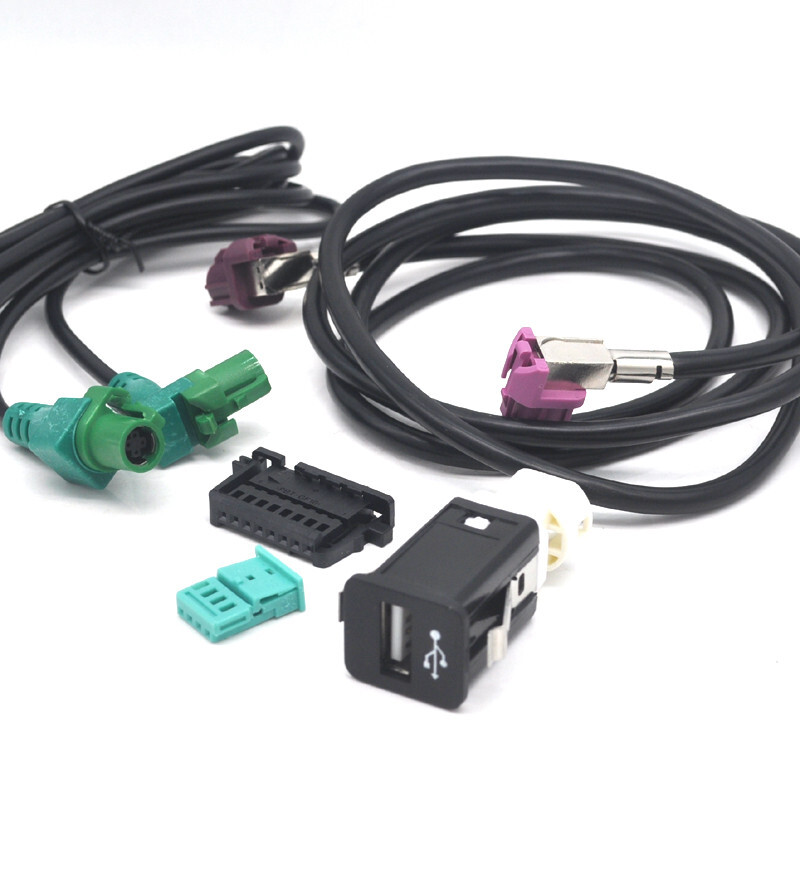 Retrofit Navigation CABLE USB socket idrive power connector For BMW CIC ...