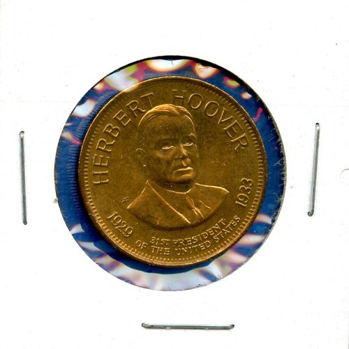 Herbert Hoover 31st President Commemorative #58 Vintage Token Medal ...