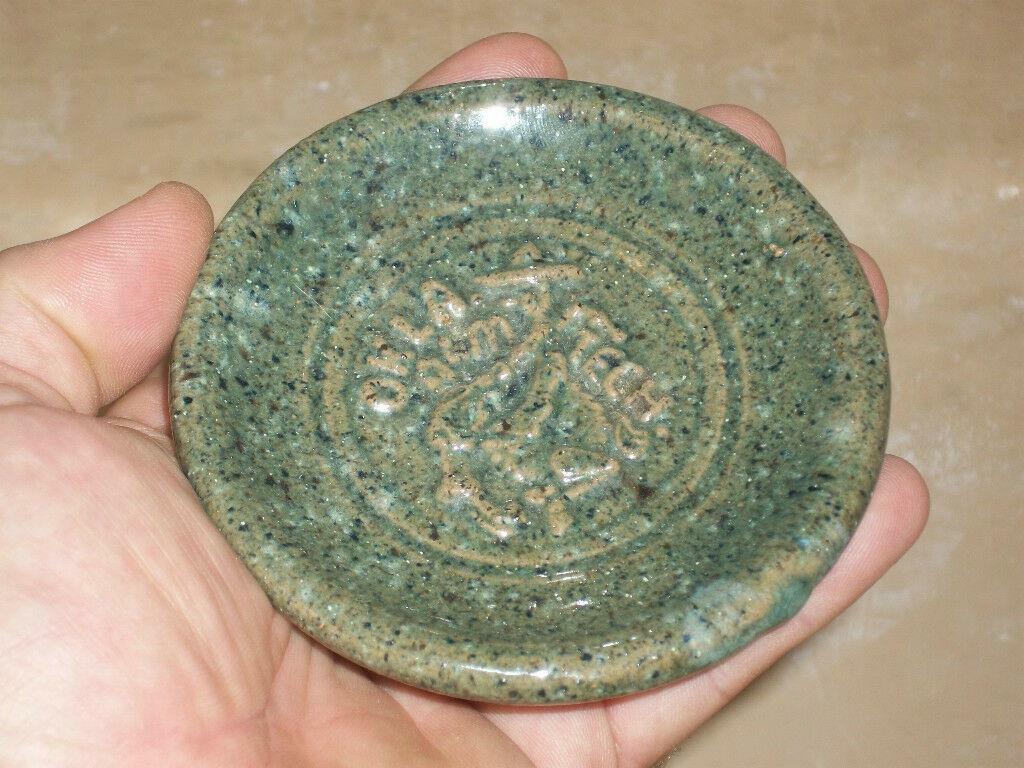 VTG POTTERY DISH OKLAHOMA A&M TECH BUCKING BRONCO HORSE COWBOY ROUND UP ...