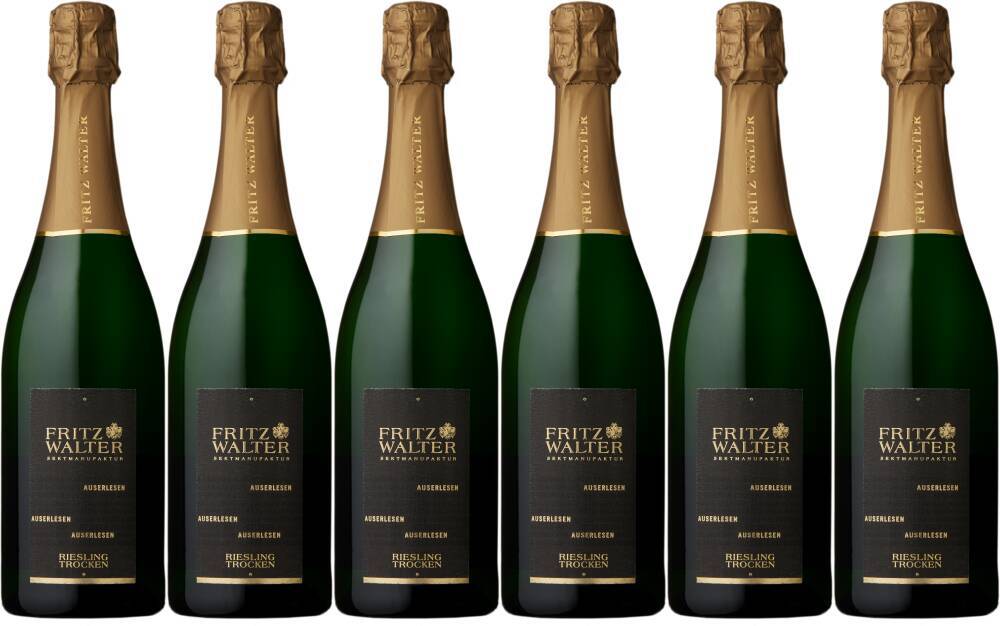 6x Riesling Sekt tr. - Weingut Fritz Walter, Pfalz! Sekt ...