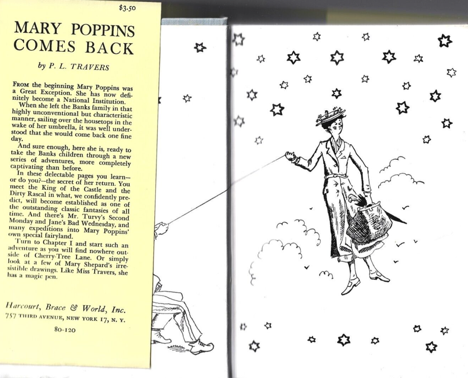 Mary Poppins Comes Back, by P. L. Travers (1965 Hardcover) | eBay