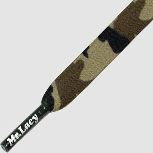 Laces Mr Lacy Smallies Printed Valley Camo, flat shoelaces High-Quality ...