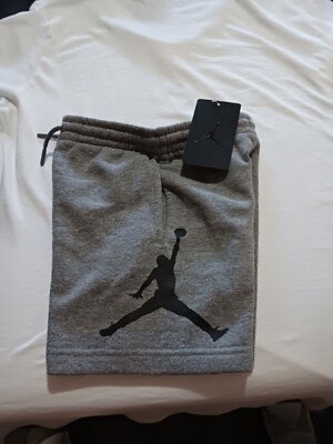 Jordan Boy's BIG JUMPMAN SHORT 85B483-GEH Carbon Heather SZ: 6 M NEW ...