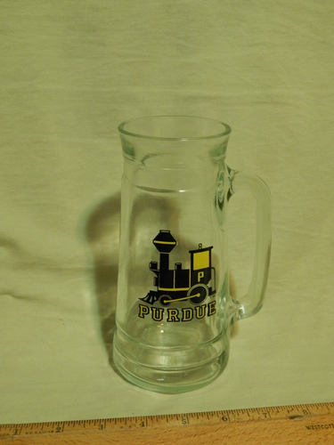 Purdue University "Go Boilermakers!" Large Beverage Glass Stein (FREE ...