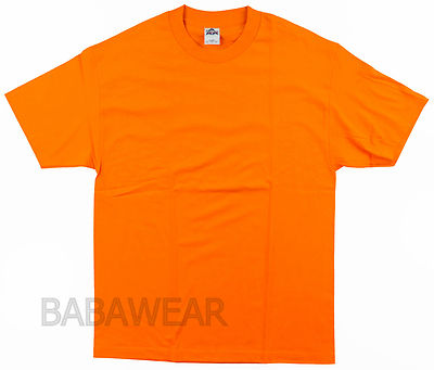 AAA Orange Plain T-Shirt High Visibility Safety Alstlye Apparel ...