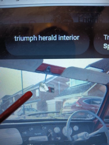 TRIUMPH HERALD 1200 13/60 INTERIOR MIRROR NEW OLD STOCK ORIG JEMCA ...