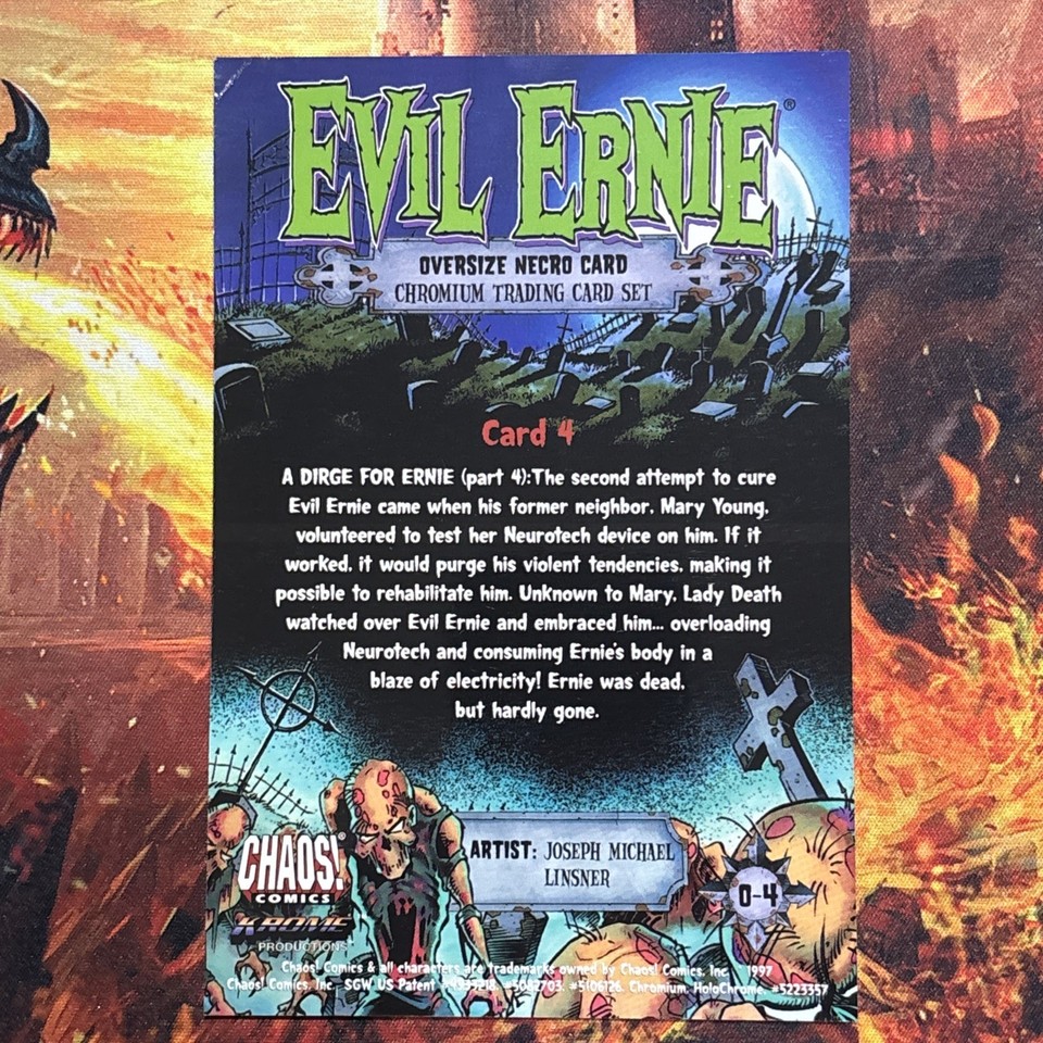 1997 Necrochrome Evil Ernie - A Dirge for Ernie - #4 Joseph Linser | eBay