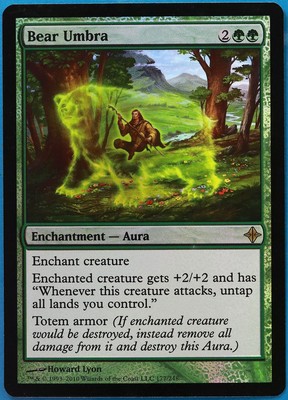 Bear Umbra FOIL Rise of the Eldrazi PLD Green Rare CARD (490837) ABUGames | eBay