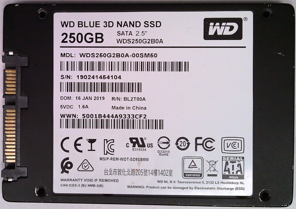 Western Digital Blue-2.5"-SATA-SSD-250GB, 500GB, 1TB | eBay UK
