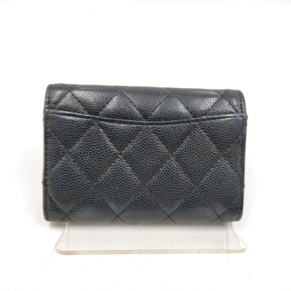 NO TARIFF Chanel Key Case Black CaviarSkin 3982860 | eBay