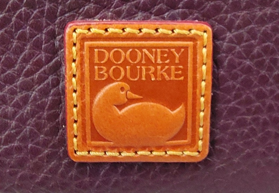 DOONEY & BOURKE DESIGNER Somerset RED LEATHER Wristlet/Keychain/ WALLET ...