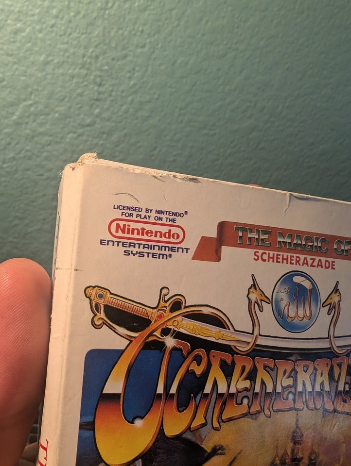 Nintendo NES Game The Magic Of Scheherazade CIB Complete In Box w ...