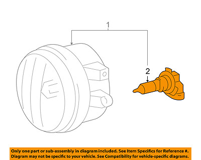 TOYOTA OEM 11-13 Highlander-Foglight Fog Light Bulb 90981AD011 | eBay