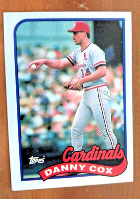 1989 Topps #562 Danny Cox Pitcher Saint Louis Cardinals FREE shipping ...