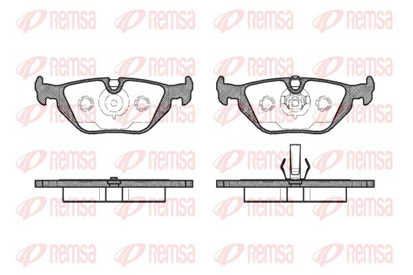 REMSA 0265.50 Brake Pad Set disc brake for BMW for sale online | eBay UK