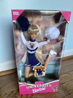 VTG 1996 Barbie University of Kentucky UK Wildcats Cheerleader Doll ...