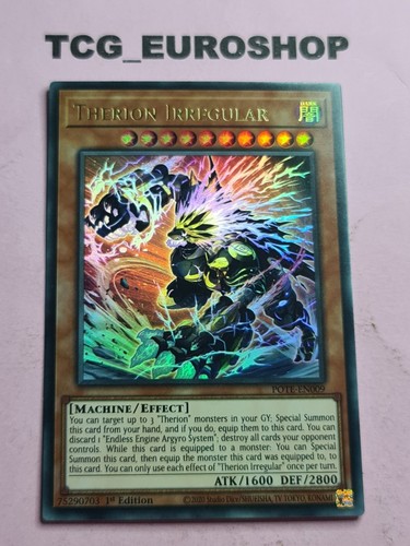 THERION IRREGULAR YUGIOH POTE ULTRA RARE ENGLISH 2022 NM #145 | eBay