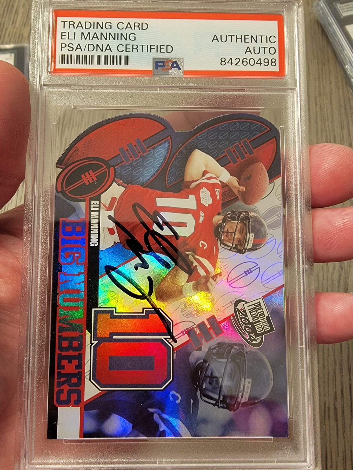 2004 Press Pass - Big Numbers #BN 33 Eli Manning (RC) for sale online ...