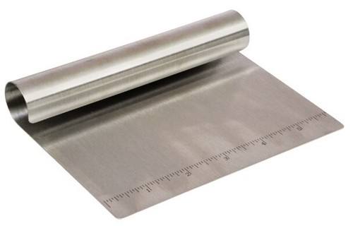 Kitchen Chef Stainless Steel Scraper Chopper Soap Cutter Ruler Bakery ...