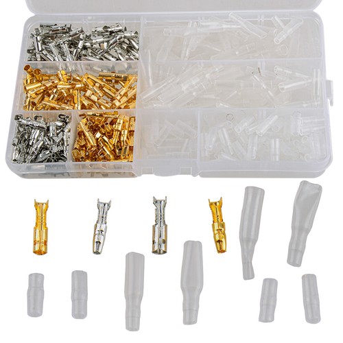 400Pcs 3.9mm Brass Bullet Connectors Male & Female Wire Electrical ...