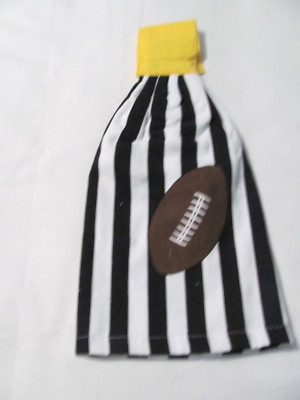 NWOT FOOTBALL REFEREE THEMED HANGING KITCHEN TOWEL | eBay