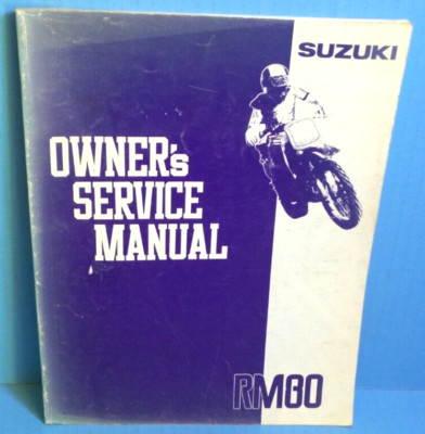 91 1991 Suzuki RM80 owners service manual | eBay