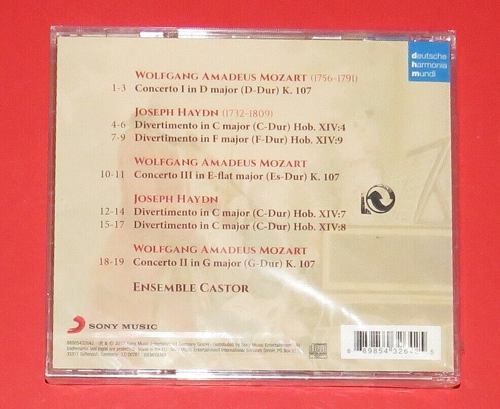 Mozart & Haydn - Concertos & Divertimentos (Ensemble Castor) -- CD ...