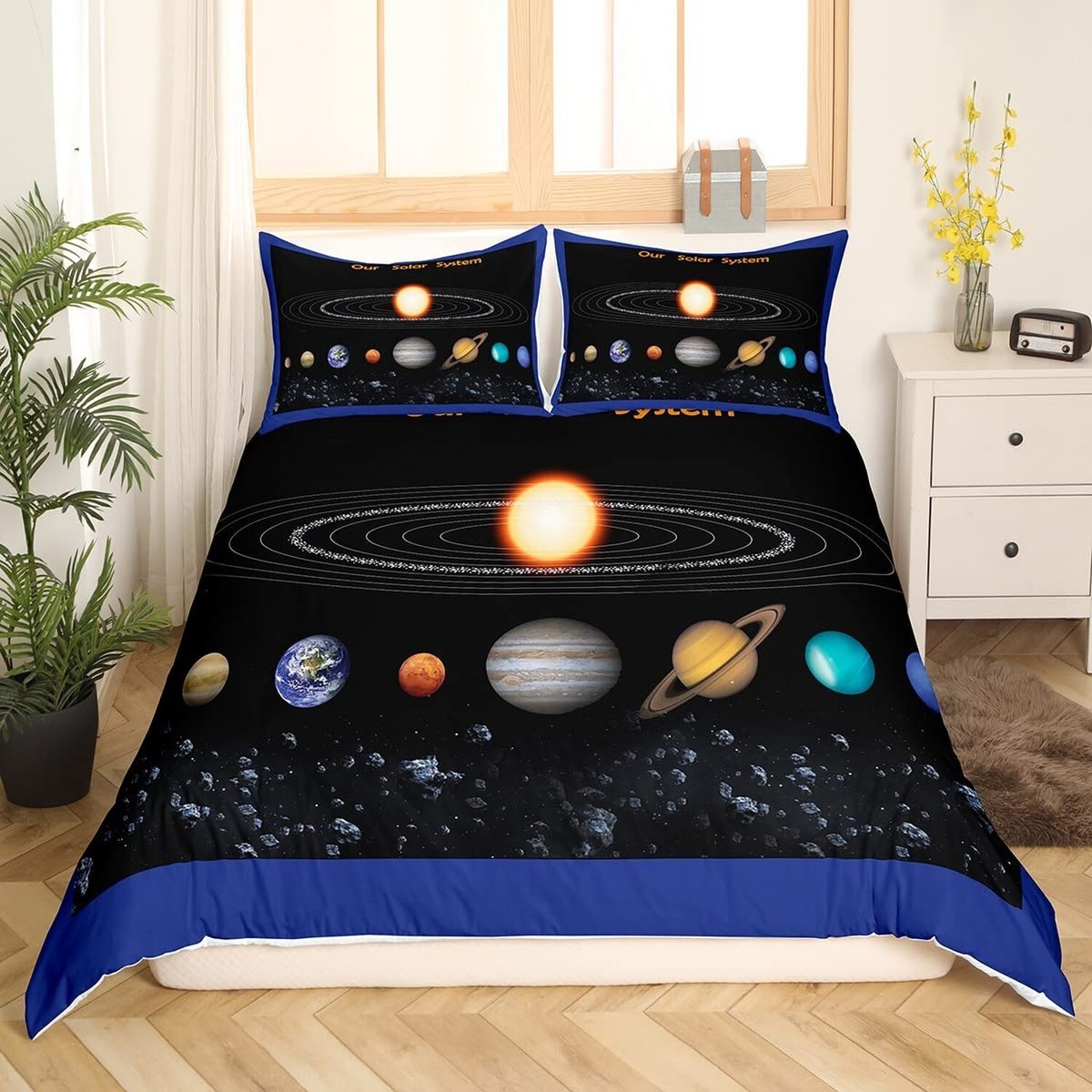Solar System Comforter Solar System Outer Space Planets Kids Bedding