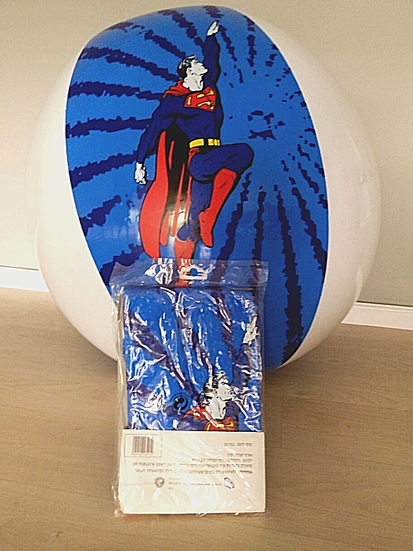 Superman WB DC comics HUGE JUMBO GIANT Ball 48" BEACH POOL Inflatable ...