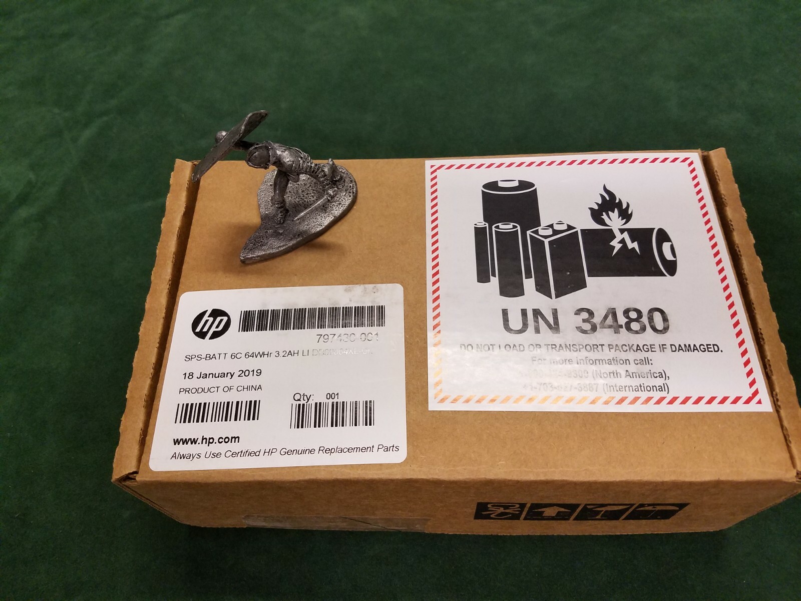 HP 797430-001 SPS BATT 6C 64WHr 3.2 AH LI DB06064XL-CL | eBay