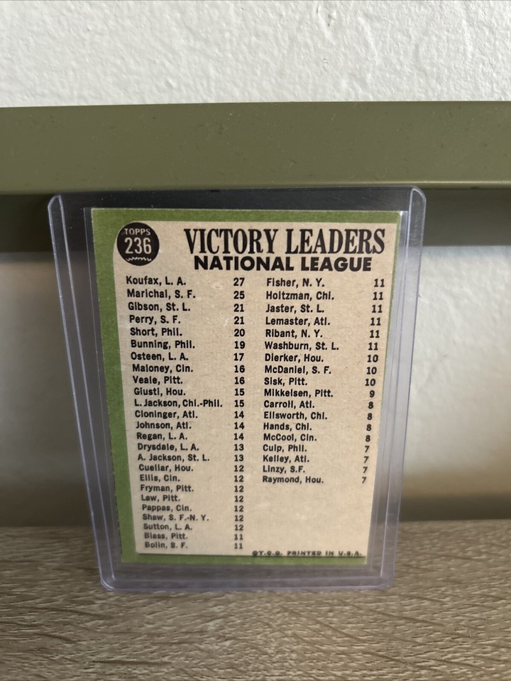 1967 Topps - #236 Bob Gibson, Sandy Koufax, Juan Marichal | eBay