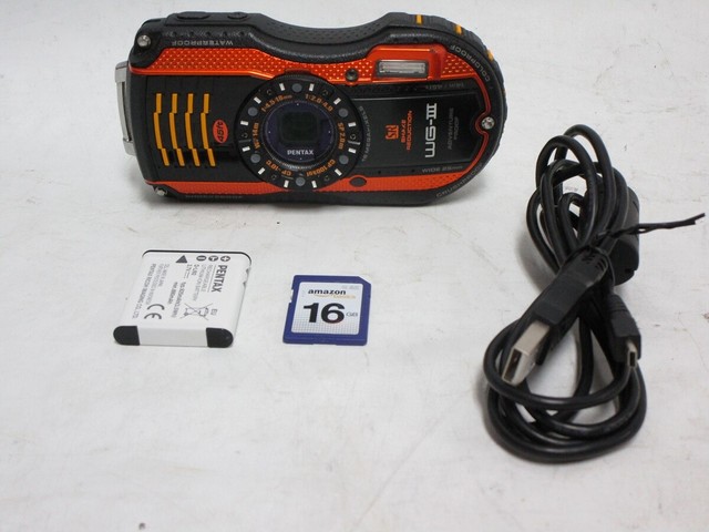 PENTAX Pentax Optio WG-3 16.0MP Digital Camera - Orange for sale online ...