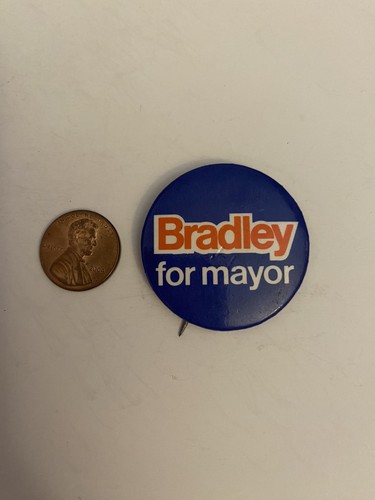 Bradley For Mayor Political Pin Back Button P35 | eBay