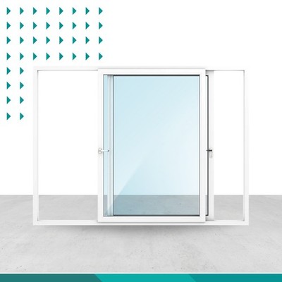 Drutex IGLO Slide Schiebefenster 1-2 Flügel verschiedene Größen weiß ...