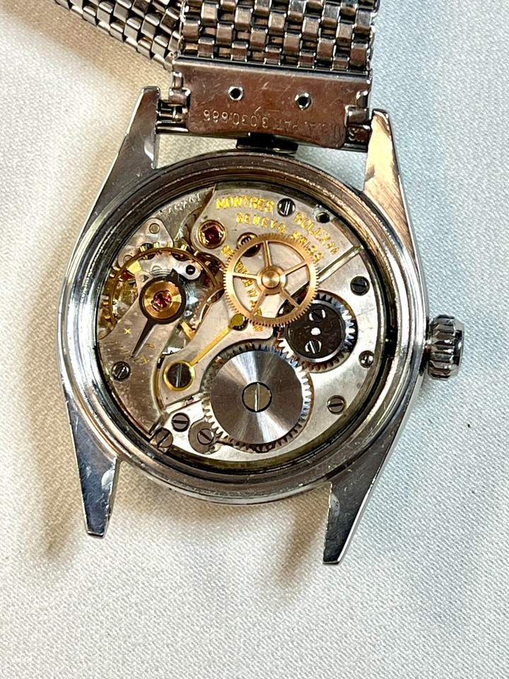 Vintage Rolex 6420 Speedking Mechanical Wristwatch, vintage mesh band ...