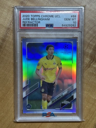 2020-21 Topps Chrome UCL Jude Bellingham RC Refractor Silver PSA 10 ...