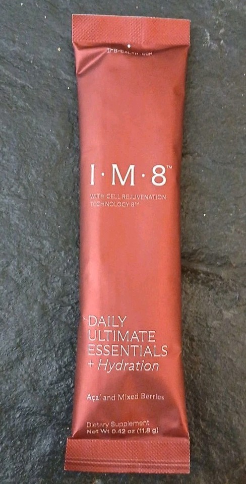 IM8 Daily Ultimate Essentials + Hydration. 28 Travel Packs (Damaged Box ...
