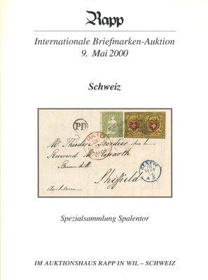 Rapp Auktion Mai 2000: Schweiz. Spezialsammlung Spalentor | eBay.de