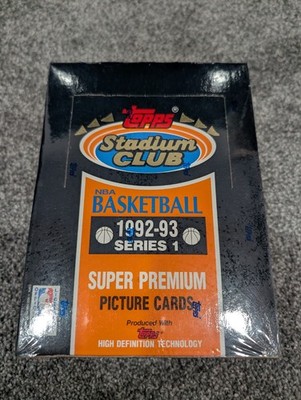 1992–93 Topps Stadium Club Series 1 Basketball 36 Packs Factory Sealed ...