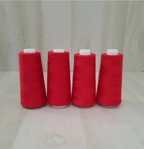 4 - SureLock Serger Thread - 3,000 yds per Cone - Scarlet Red Used ...
